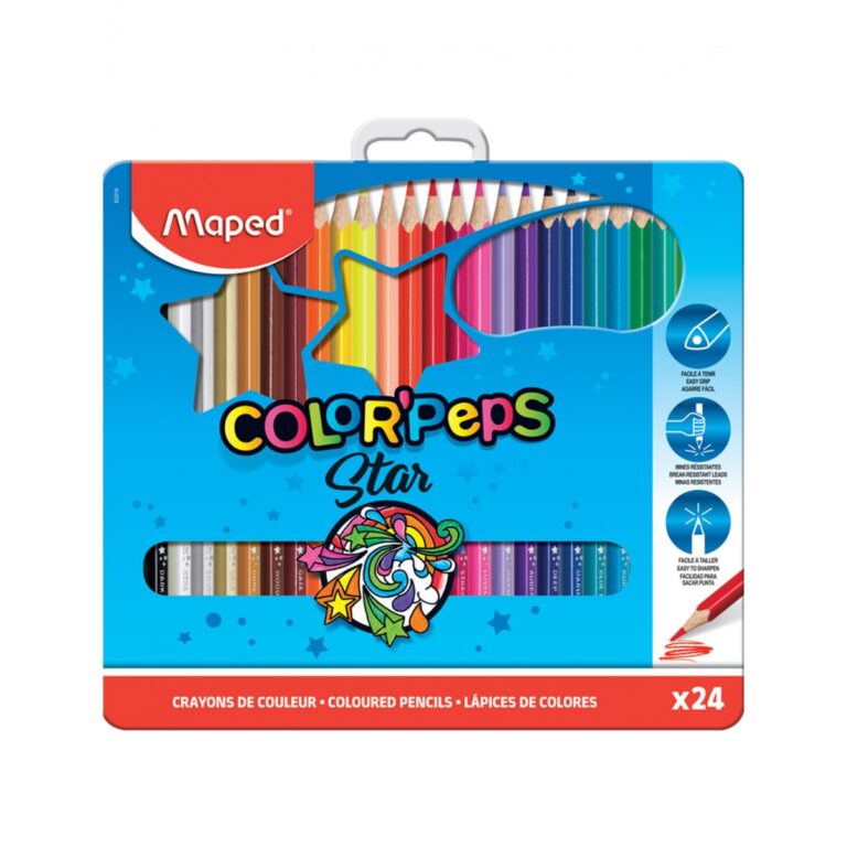 MAPED COLOR'PEPS STAR- BOX OF 12 PENCILS - Thef:;llstop