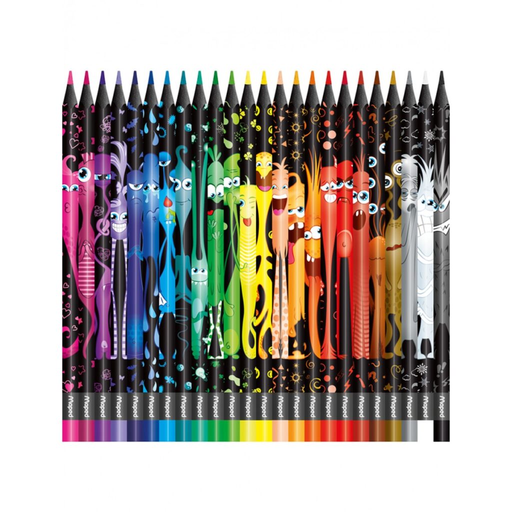 MAPED COLOR'PEPS MONSTER X 24 COLOURED PENCILS - Thef:;llstop