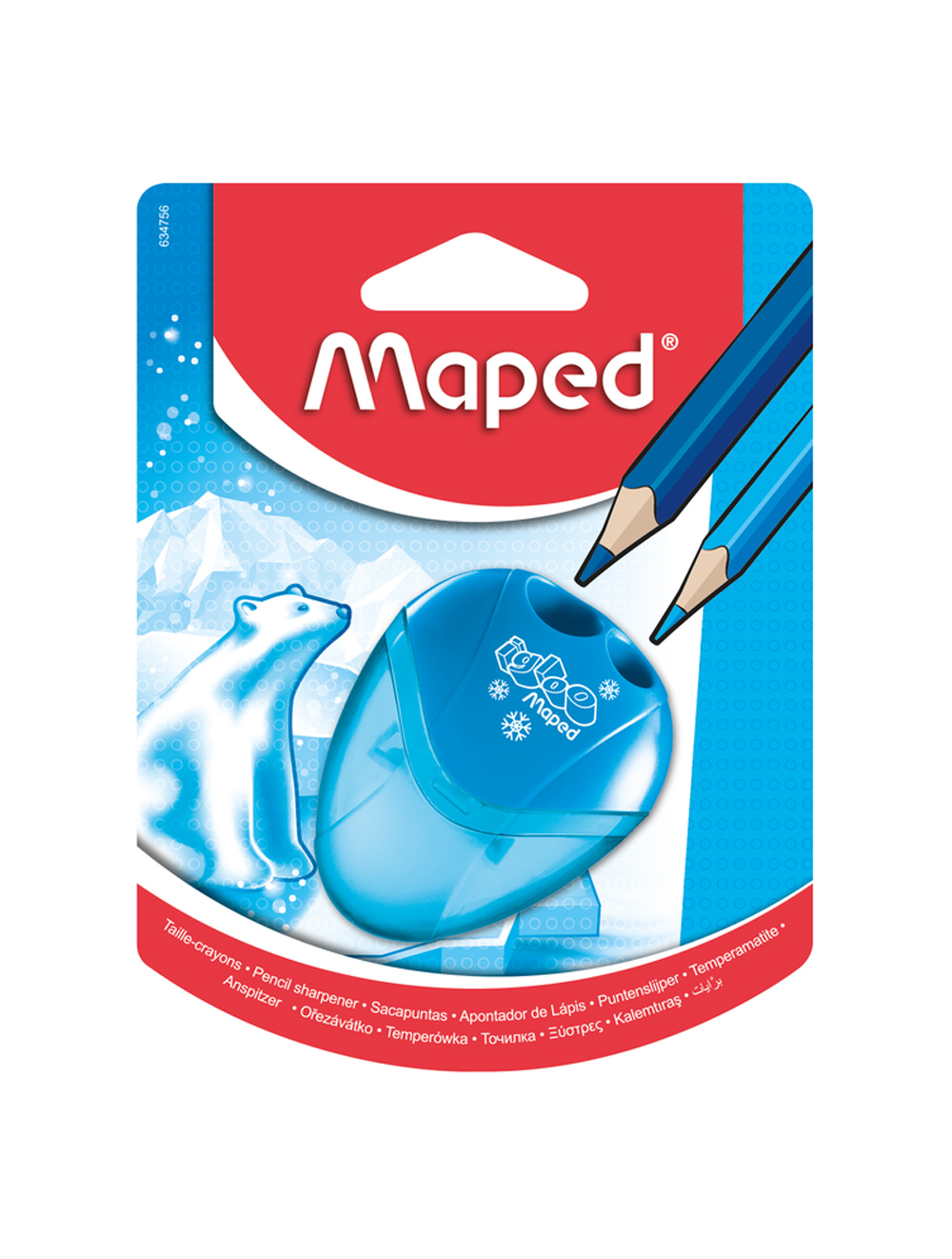 MAPED PENCIL SHARPENER IGLOO 2 HOLE CANISTER - Thef:;llstop