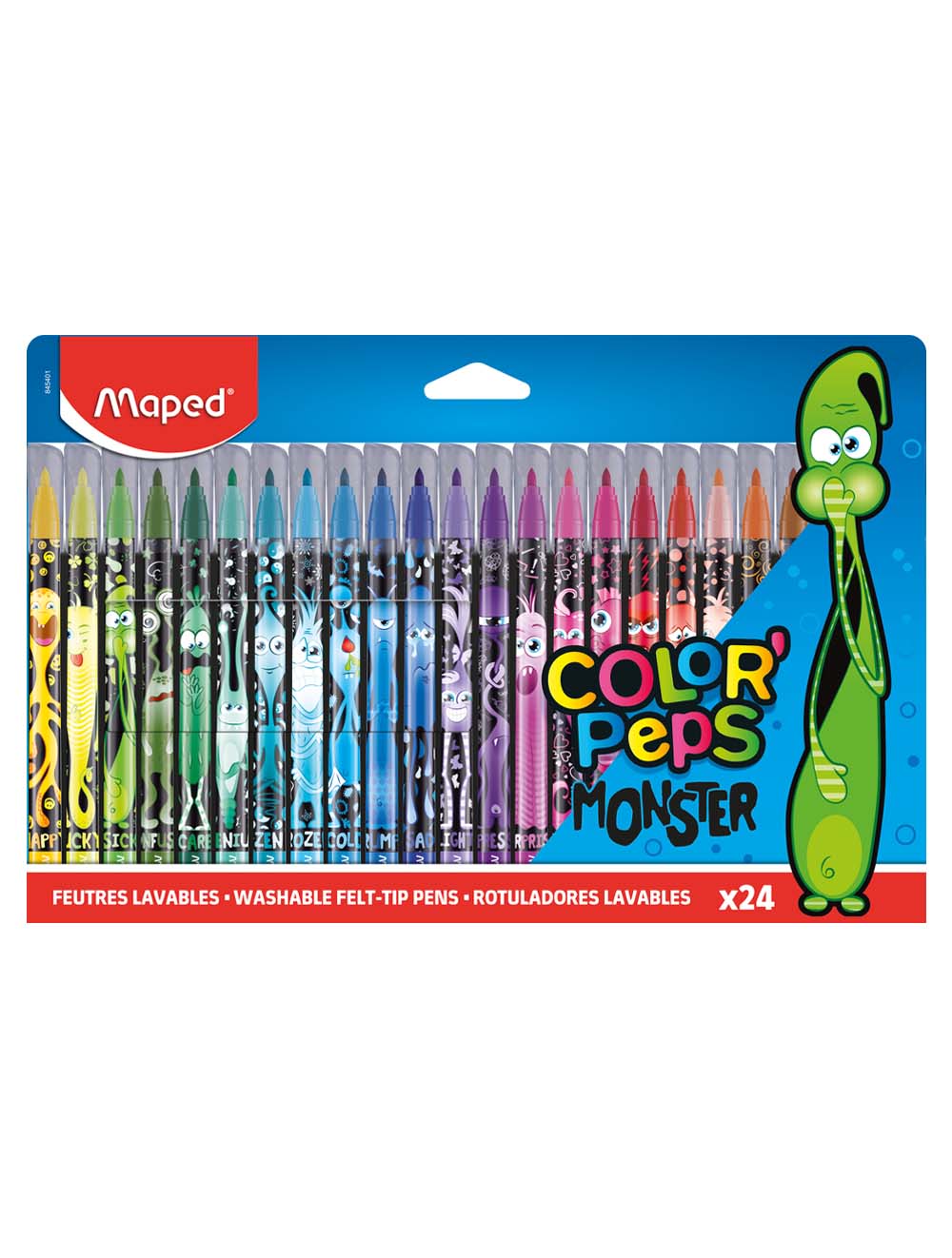 MAPED COLOR'PEPS MONSTER FELT TIP X 24C - Thef:;llstop