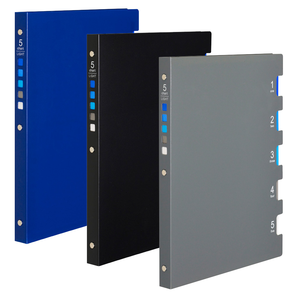 MARUMAN FIVE CHART LIGHT PLASTIC BINDER B5 - Thef:;llstop
