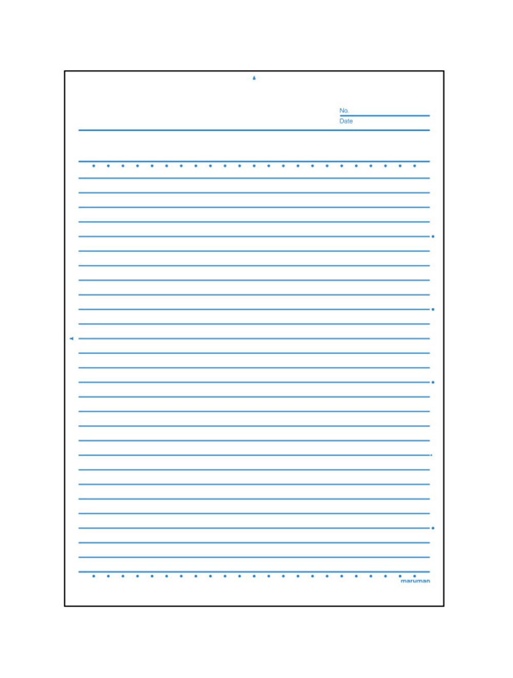 MARUMAN REPORT PAD RULED 7MM B5 - Thef:;llstop