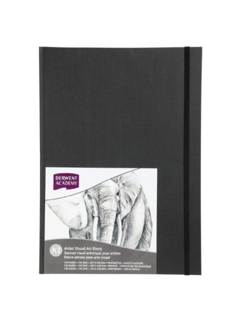 DERWENT ACADEMY H/C VISUAL ART DIARY A3 PORTRAIT 128PG - Thef:;llstop