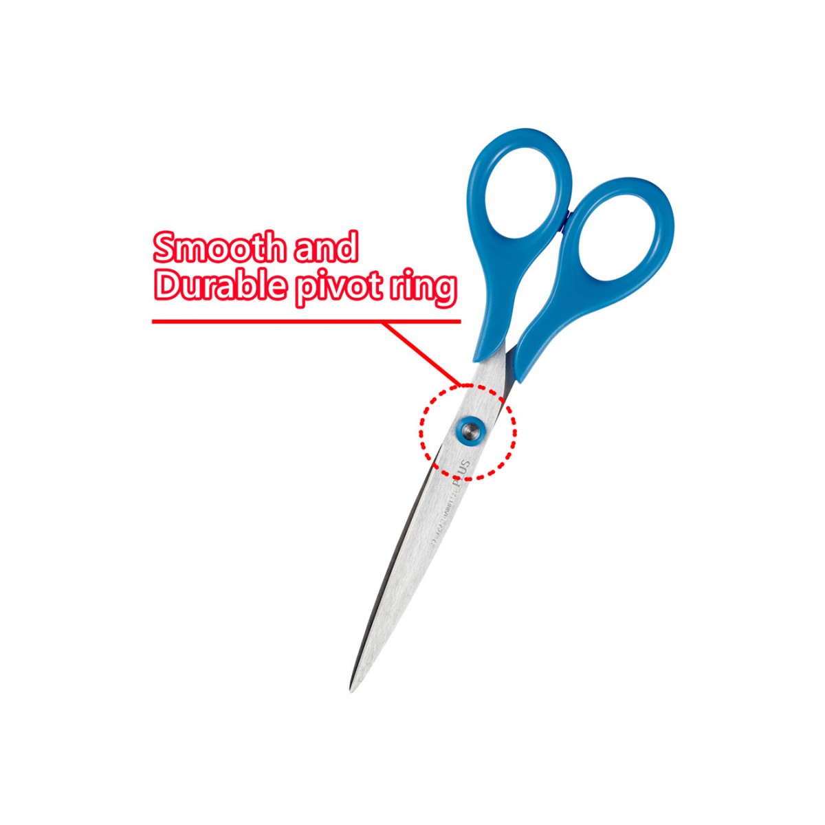 PLUS JAPAN SCISSORS 7IN BLUE - Thef:;llstop