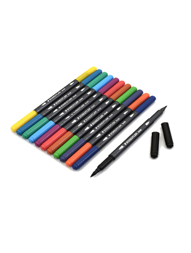 STAEDTLER® 3004 DOUBLE-ENDED LETTERING PENS X 12C - Thef:;llstop