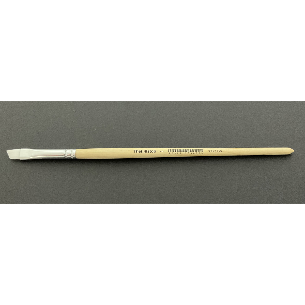 White Taklon Angular Brush – Artist Brush by TheFullstop
