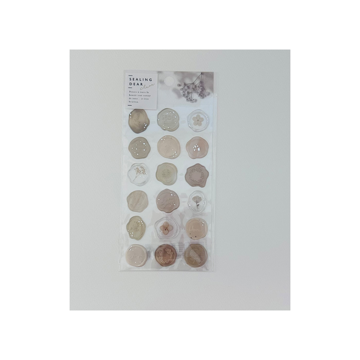 Sealing Dear Clear Gel Stickers – Wax Seal Style Design