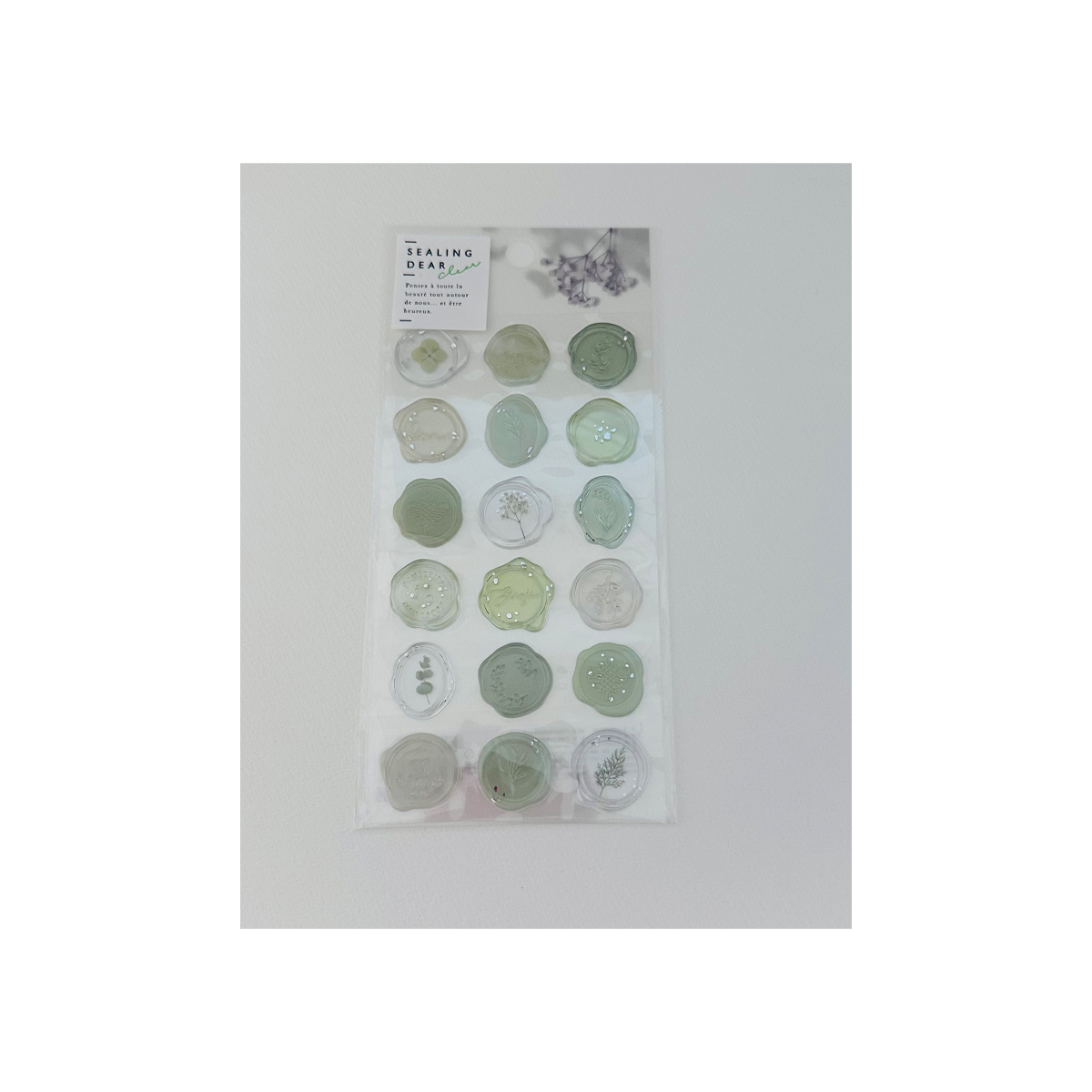 Sealing Dear Clear Gel Stickers – Wax Seal Style Design