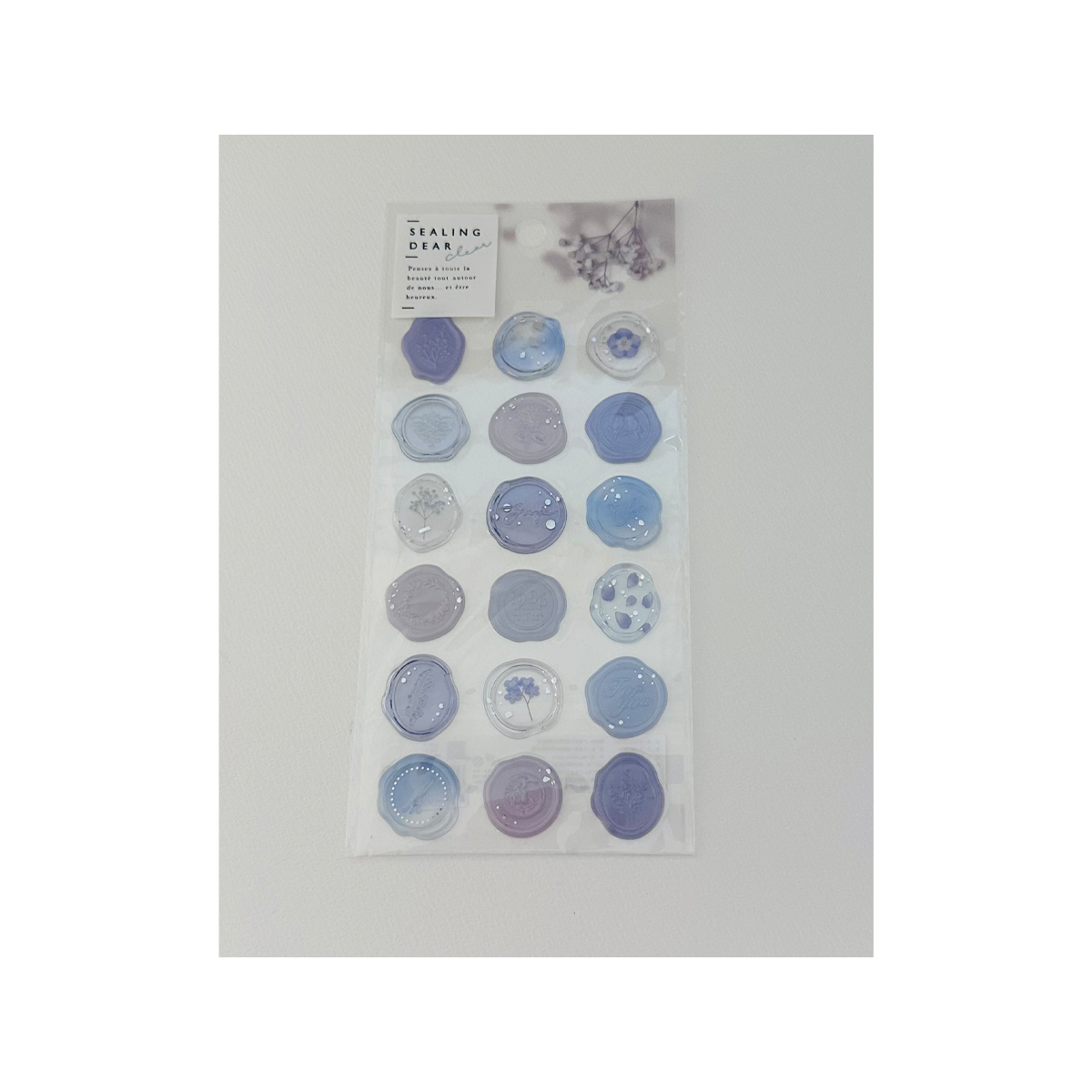 Sealing Dear Clear Gel Stickers – Wax Seal Style Design